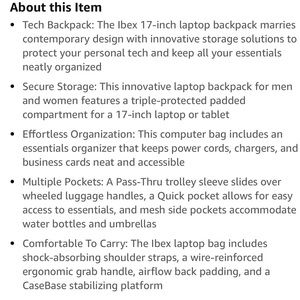 Wenger | Bags | Nwt Wenger Ibex Laptop Backpack Fits 7 Inch Laptop ...